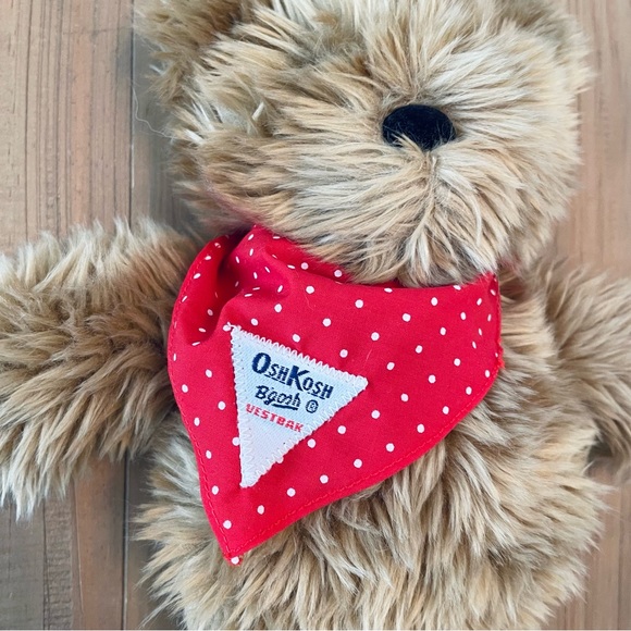 OshKosh B'gosh | Toys | Eden Oshkosh Red Bandana Brown Teddy Bear Plush ...